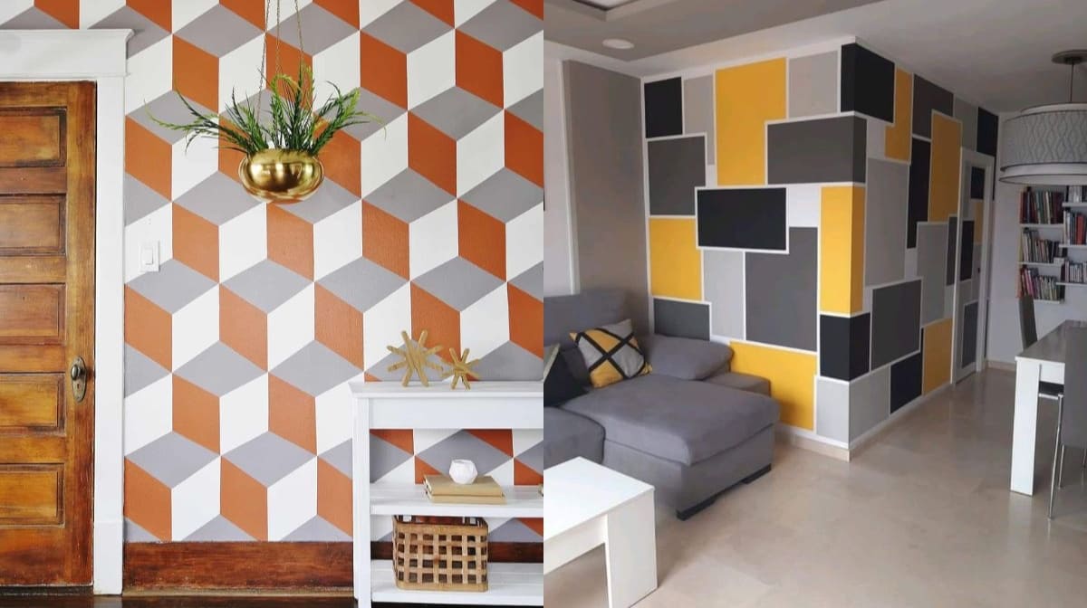 6 Ide Cat Tembok Kotak Elegan untuk Ruang Tamu, Bikin Suasana Lebih Hidup