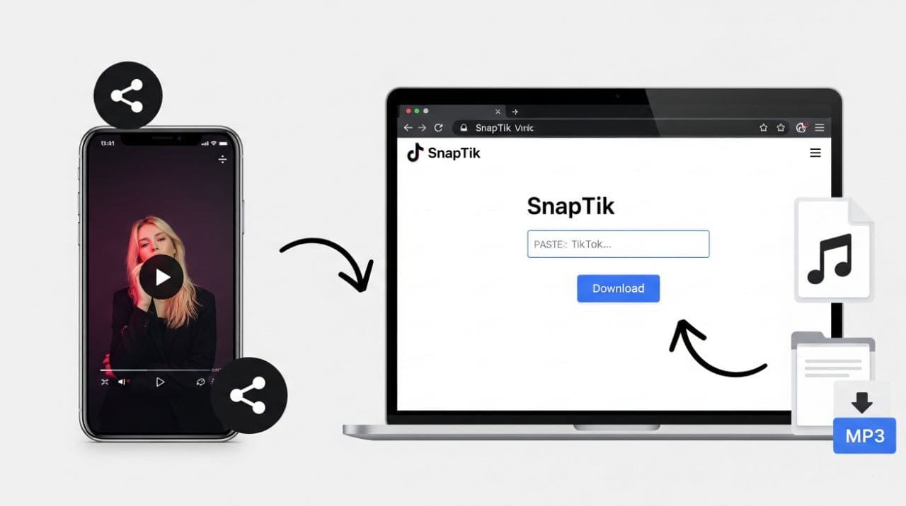 SnapTik MP3: Cara Download Lagu TikTok Langsung Lewat Browser