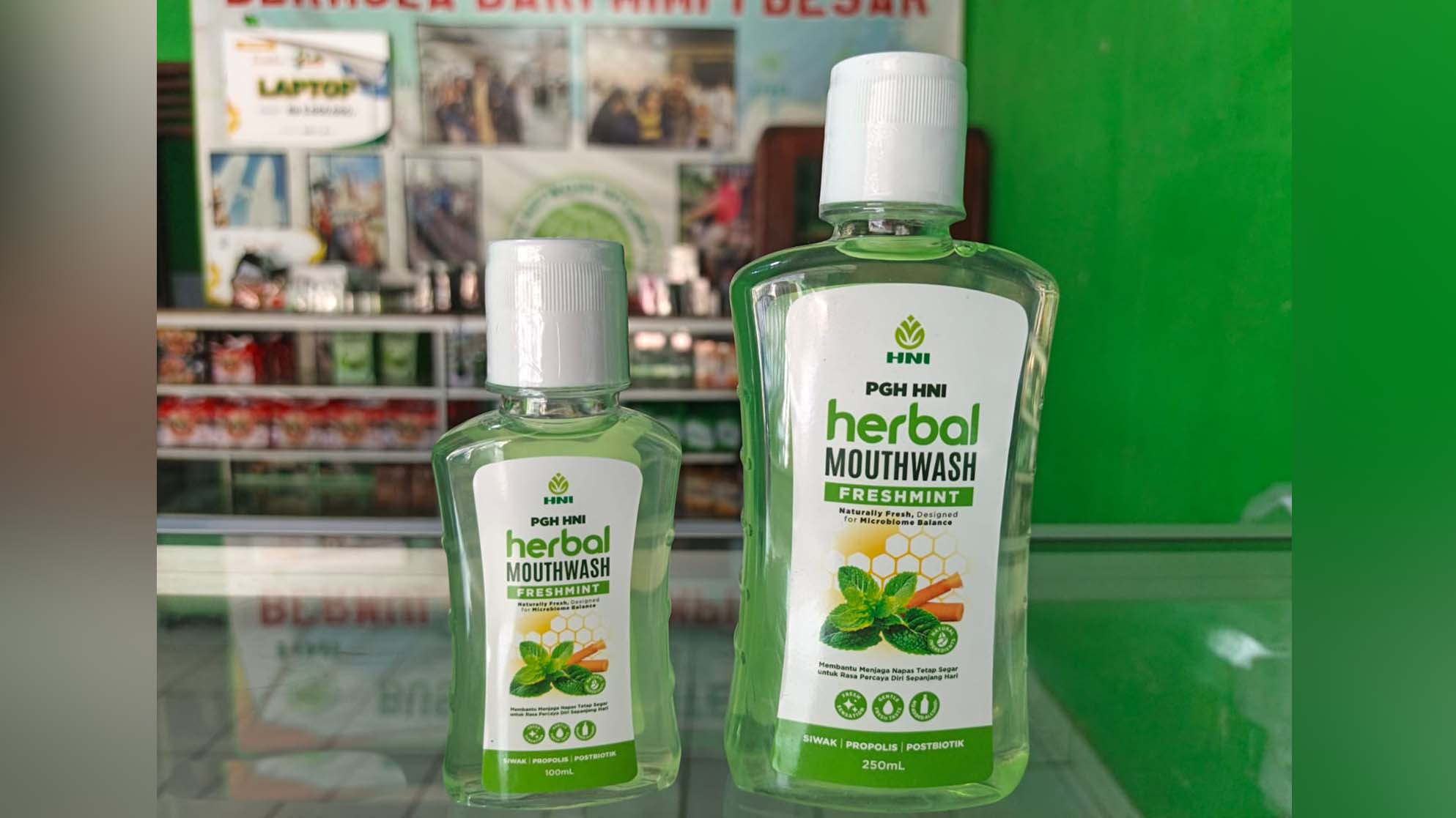 Produk Terbaru HNI : Herbal Mouthwash Freshmint, Obat Kumur Herbal ...