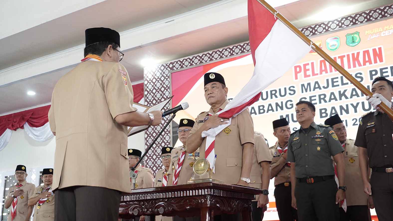 HM Toha Resmi jadi Kamabicab, Optimis Pramuka Muba jadi Teladan Tingkat Nasional