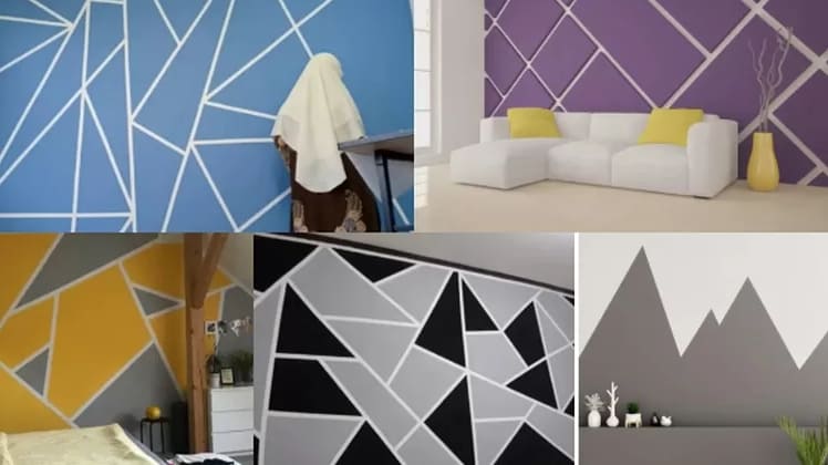 6 Rekomendasi Warna Cat Tembok Motif Geometris Kotak yang Bikin Rumah ...