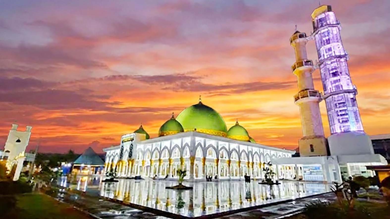 Destinasi Religi Ramadan di Lubuk Linggau, Masjid Agung As-Salam dengan ...